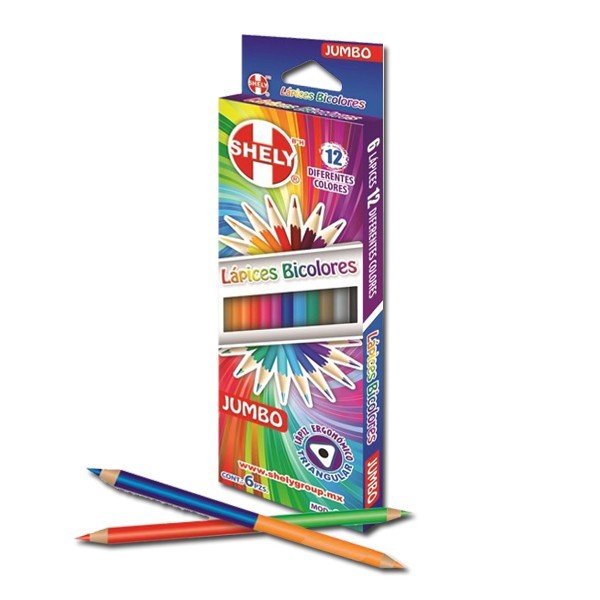 Caja de 12 colores jumbo marca Shely – MADI e-commerce